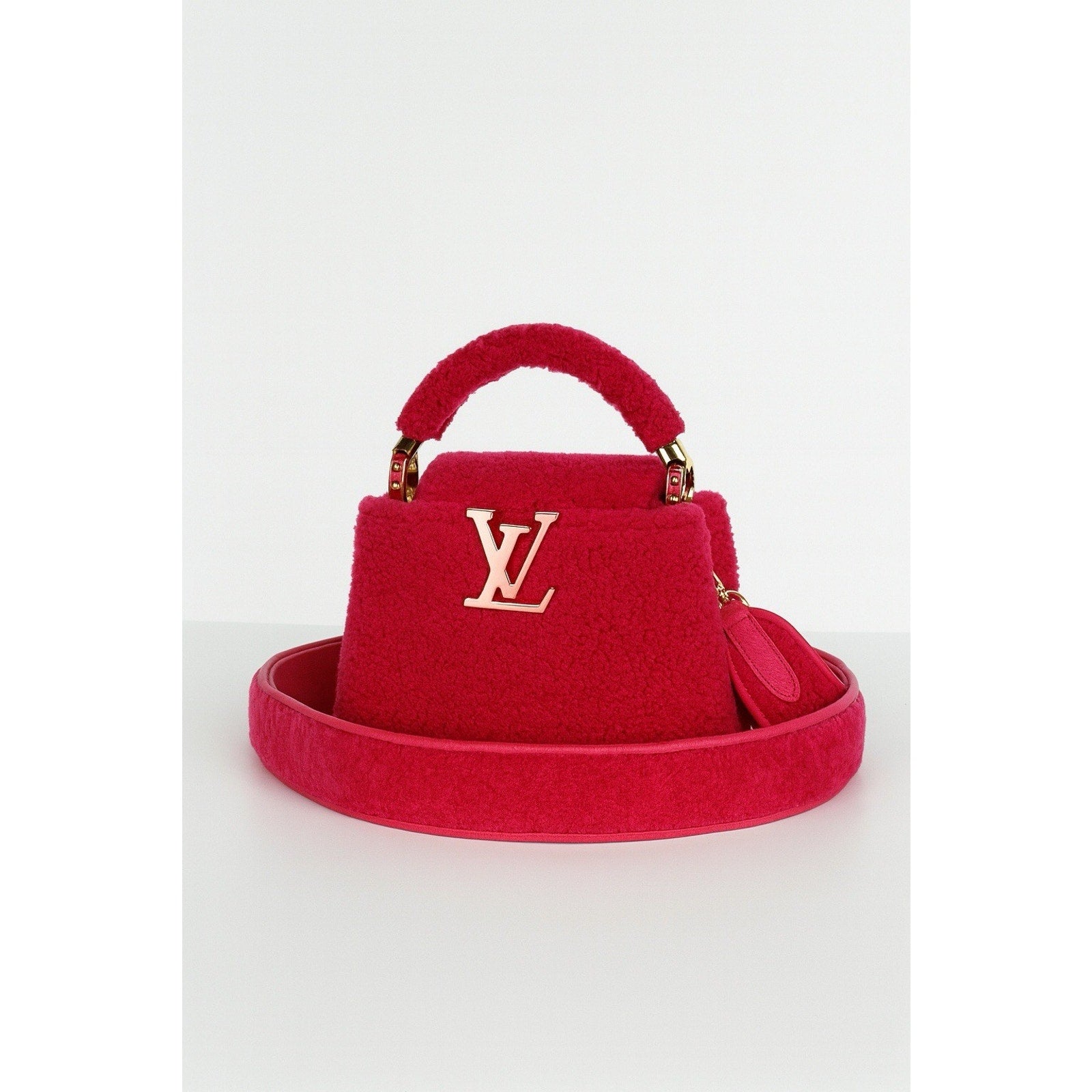 Louis Vuitton Shearling Calfskin Capucines Mini Bag Pink D-3 – TheBuyShop